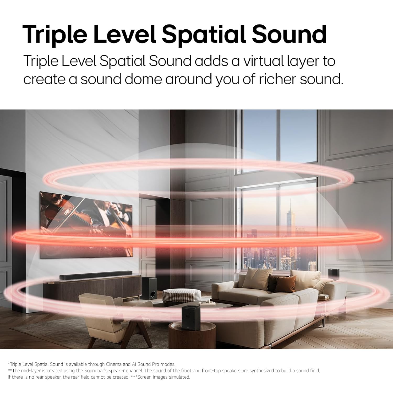 LG S77TY 3.1.3 Ch Dolby Atmos Soundbar, 400W – Aarav Electronics