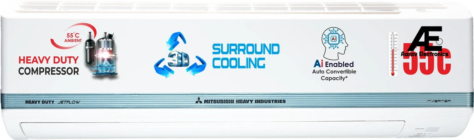 MITSUBISHI HEAVY INDUSTRIES 2026 Model 2.25 Ton 3 Star Split Hyper Inv ...